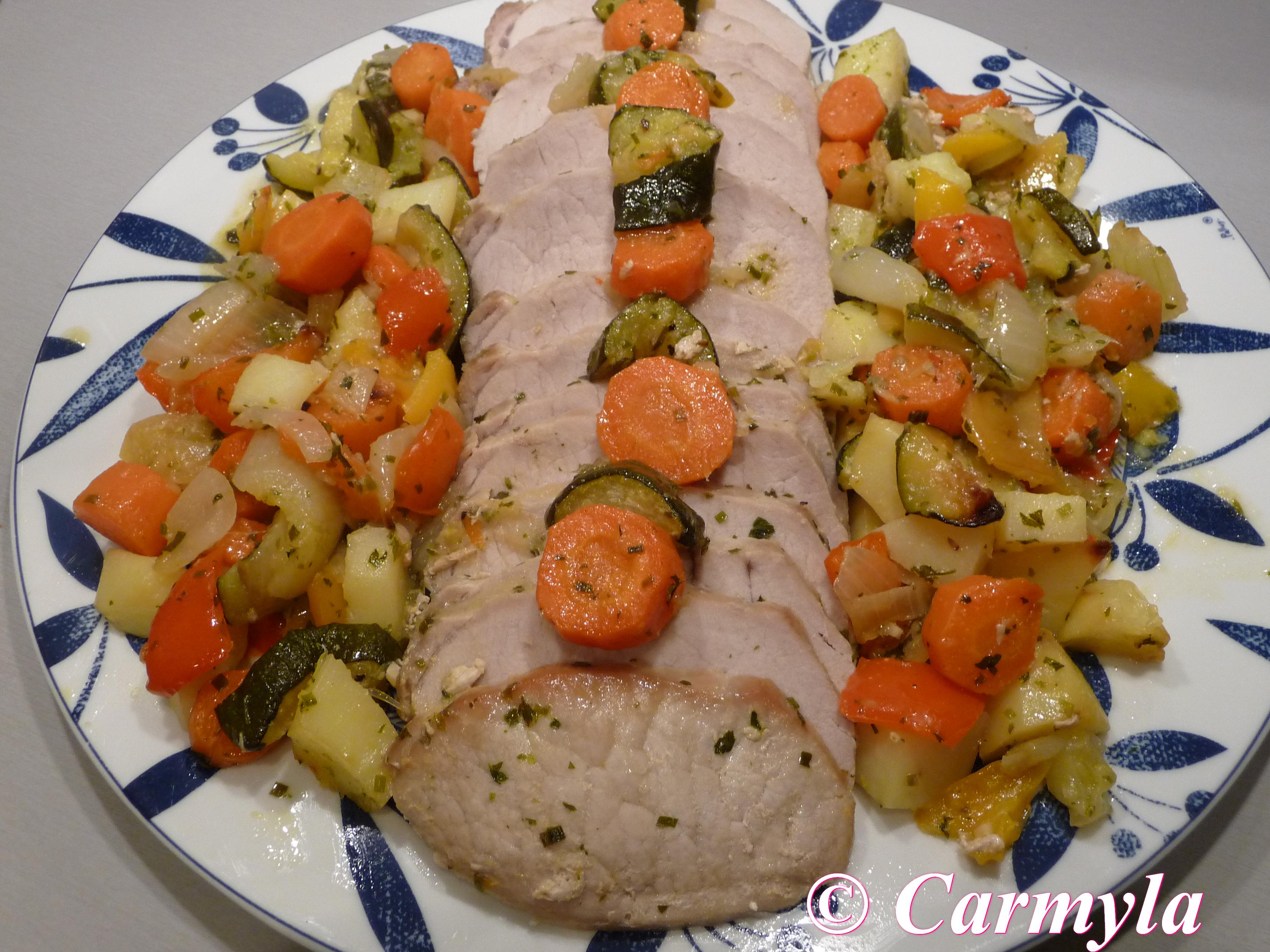 ASADO DE LOMO DE CERDO CON VERDURAS | CarmYla