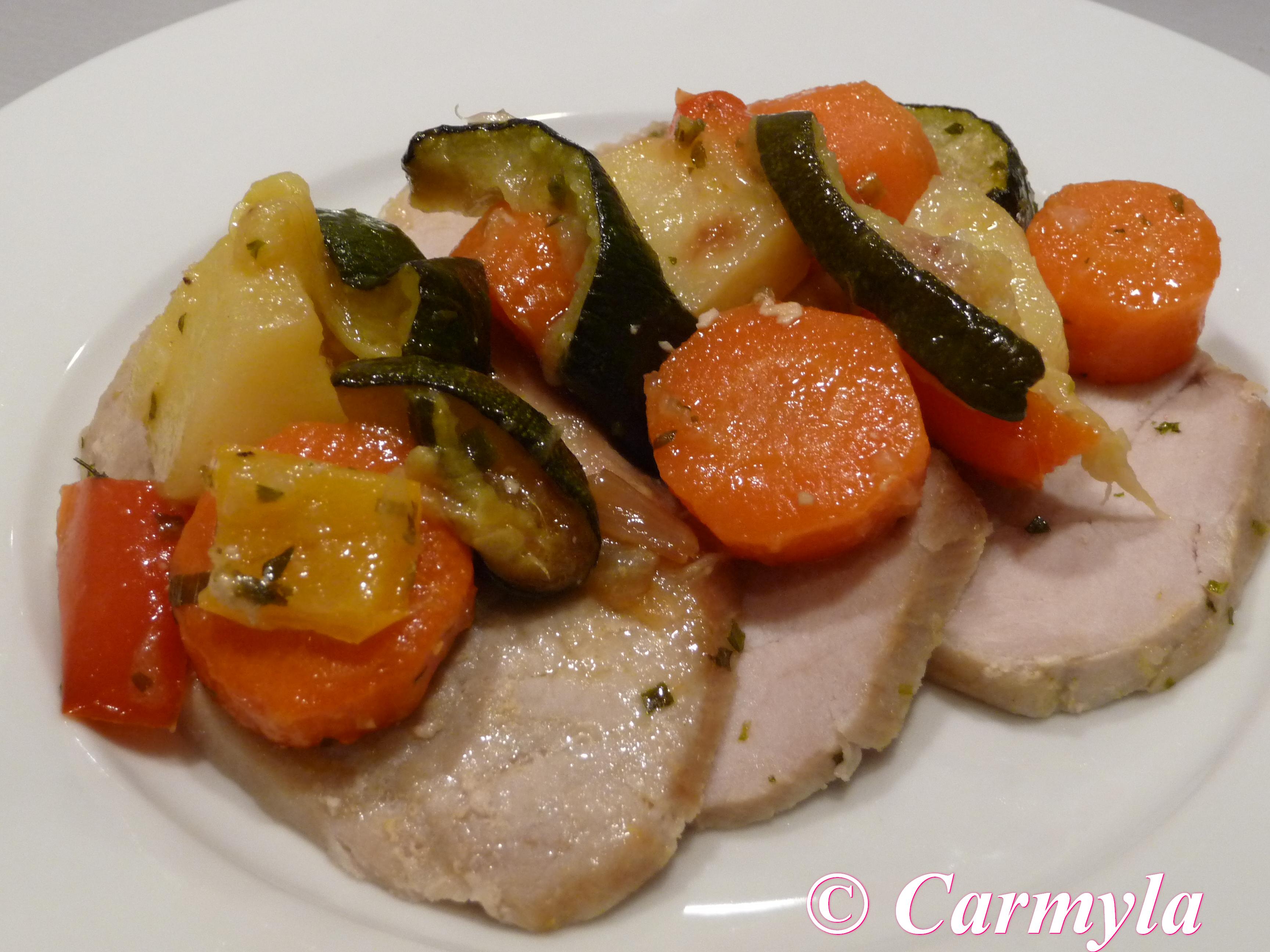 ASADO DE LOMO DE CERDO CON VERDURAS | CarmYla