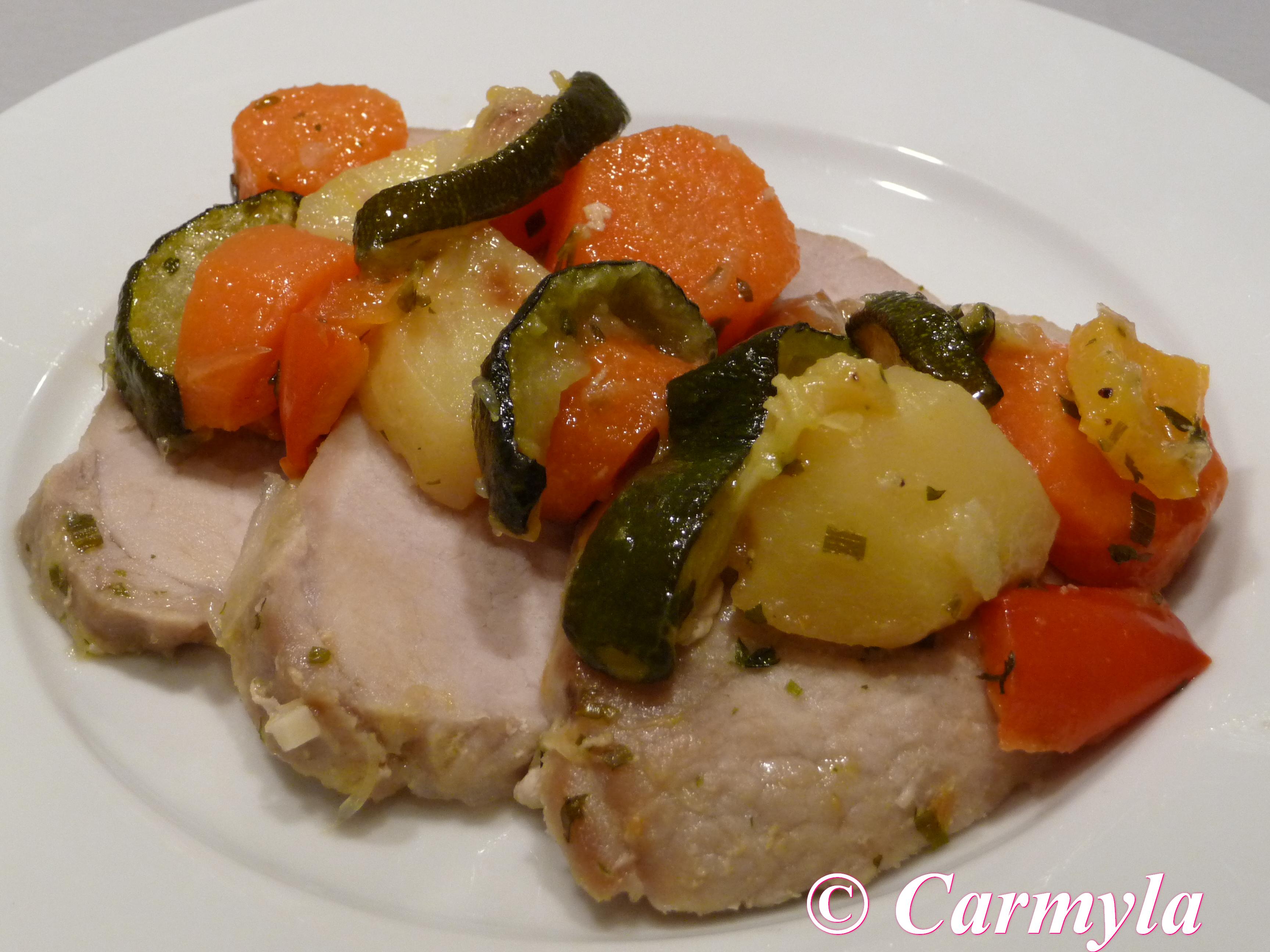 ASADO DE LOMO DE CERDO CON VERDURAS | CarmYla