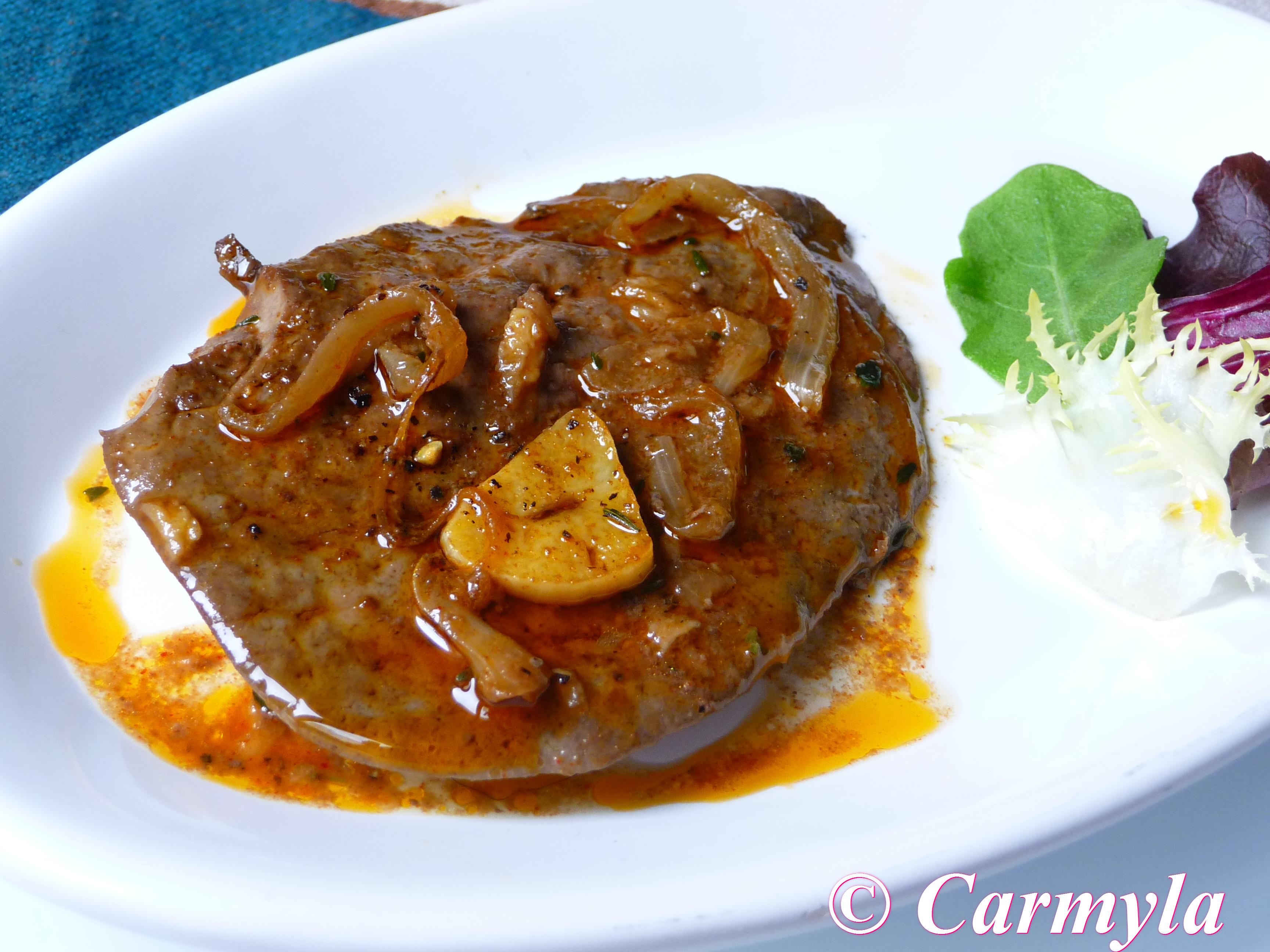 FILETE DE HÍGADO DE CORDERO ENCEBOLLADO | CarmYla