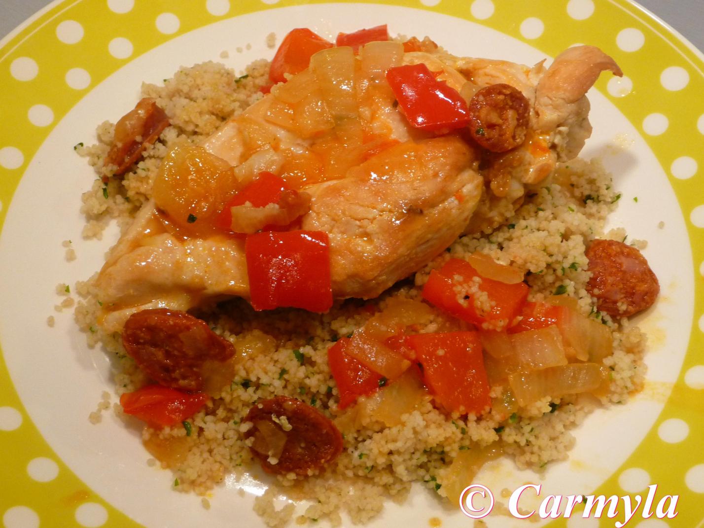RECETA DE PECHUGA DE POLLO GUISADA CON COUS COUS | CarmYla